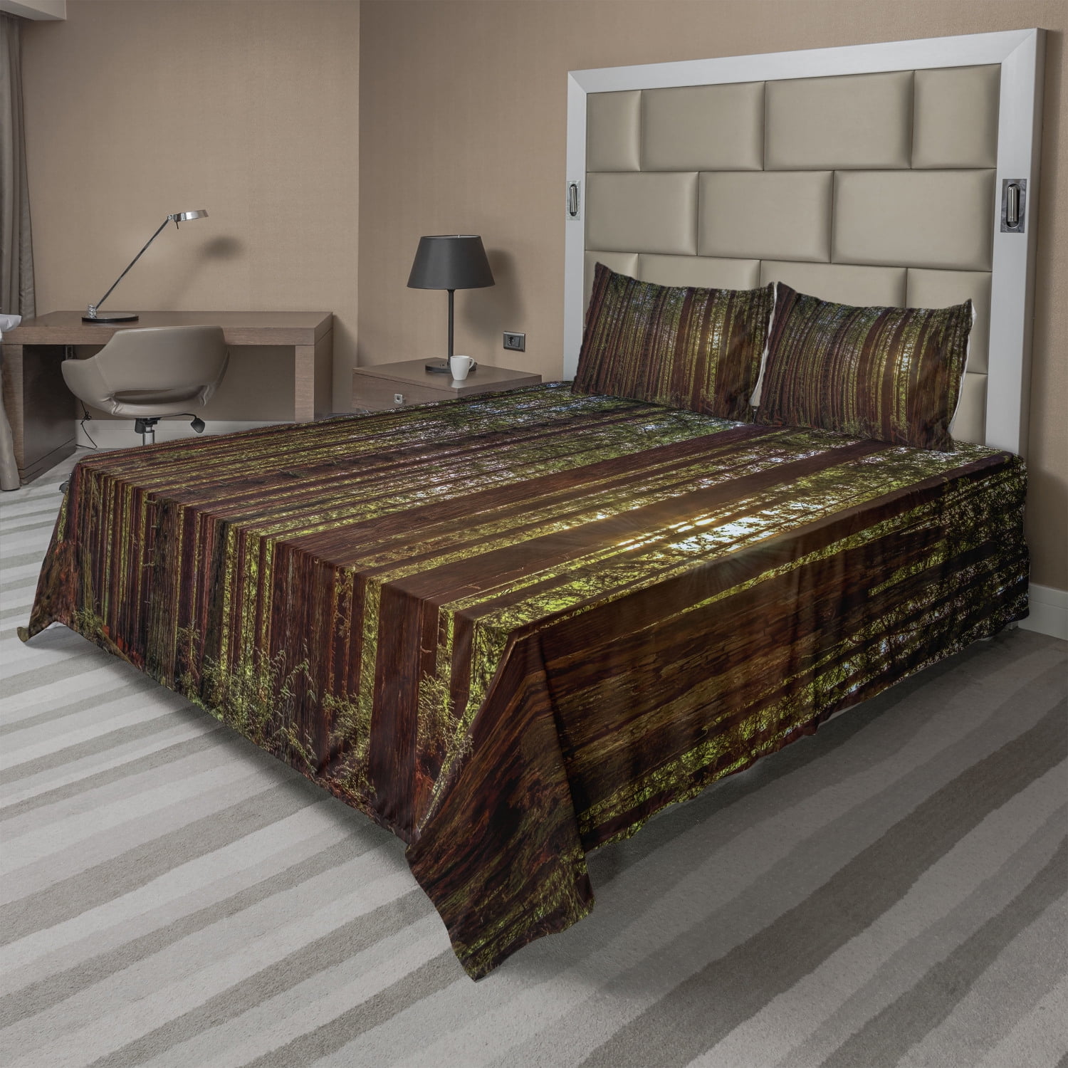 Forest Sheet Set, Redwood Forest in California USA Nature Outdoors ...