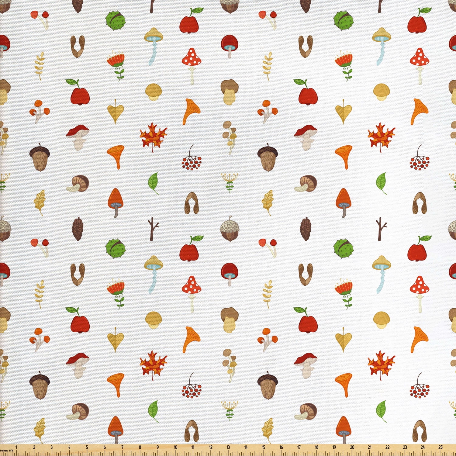 Forest Sofa Upholstery Fabric by the Yard, Pattern of Maple Apple Tree ...