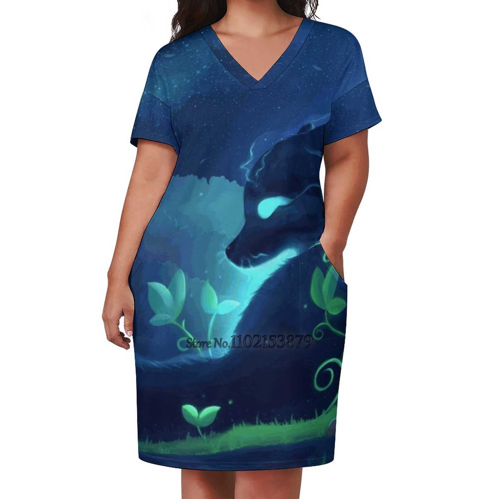 Forest Spirit Square Neck Dress Back Lacing Backless Dress Elegant ...