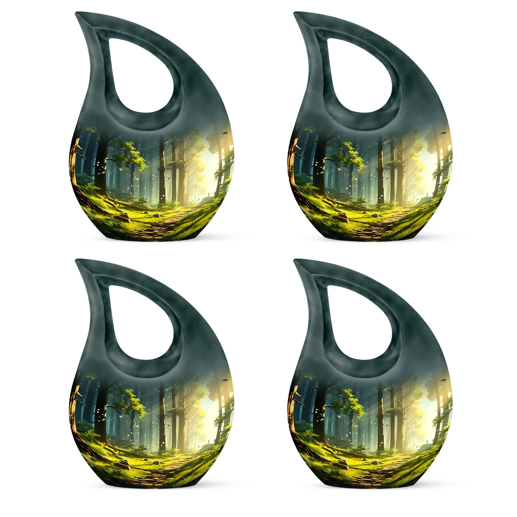 Forest Sunset Urn - Keepsake Urns For Human Ashes - Cremation Urns For ...