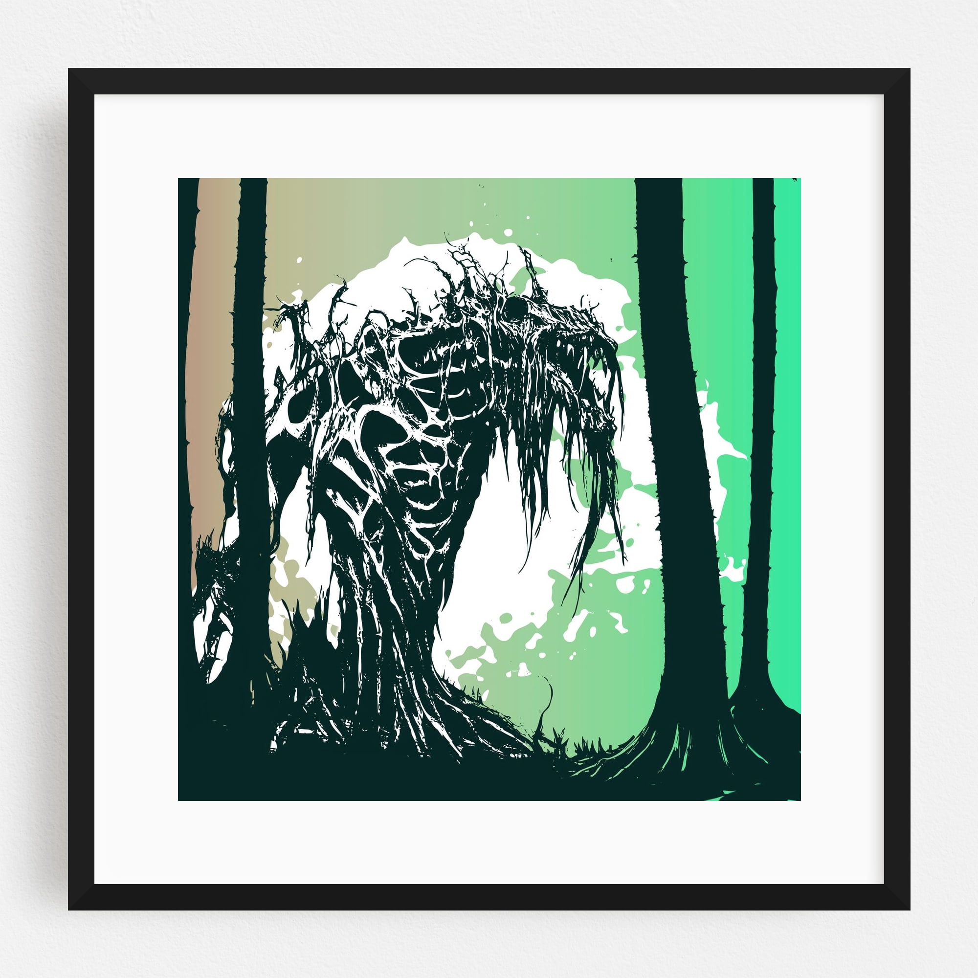 Forest and Swamp Monsters. Underbrush Horrors - Illustration Surrealism ...