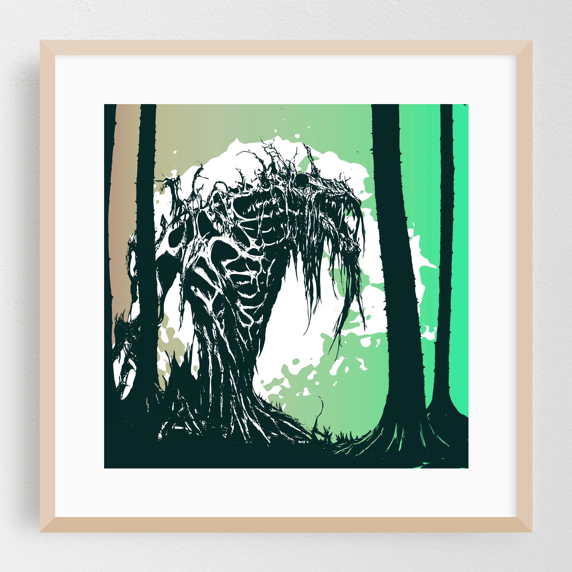 Forest and Swamp Monsters. Underbrush Horrors - Illustration Surrealism ...