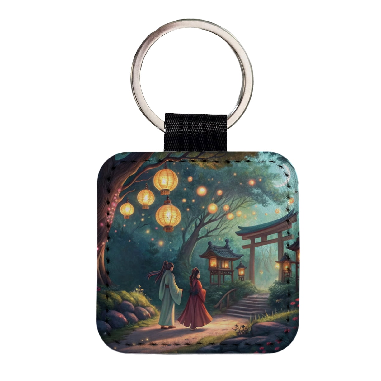 Forest Temple Entrance Torii Gate Fantasy Japanese Anime Style Faux ...