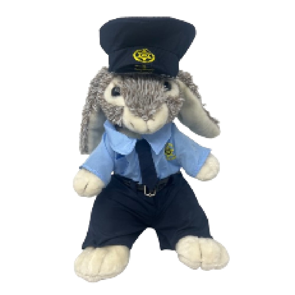 Forest The Happy Bunny with Police Officer Outfit - 8 Inch Joyful Bunny ...