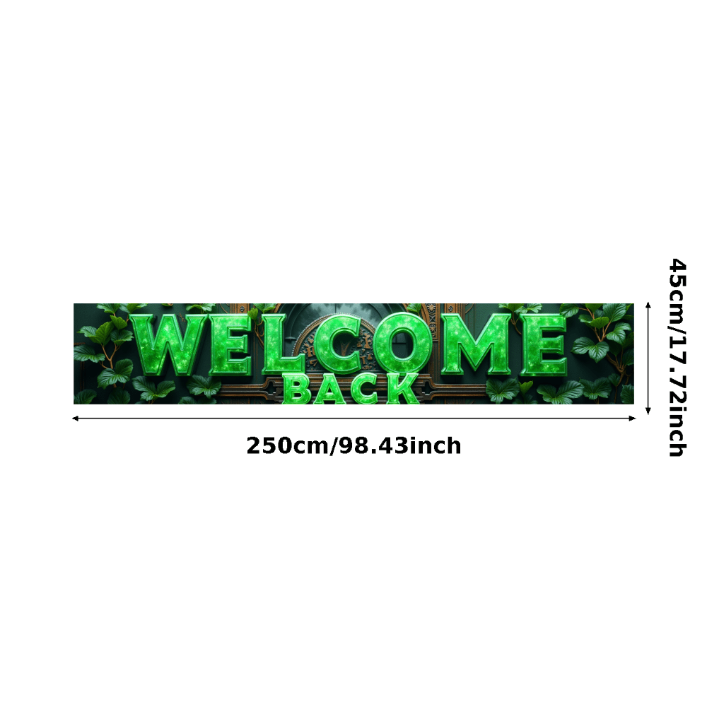 Forest Themed Welcome Back Banner with Butterflies and Roots Decor ...