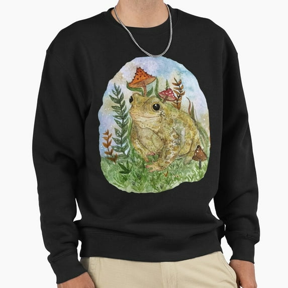 Forest Toad Nature Mushroom Cottagecore Retro Aesthetic Graphic Vintage Unisex Sweatshirt G749 ...