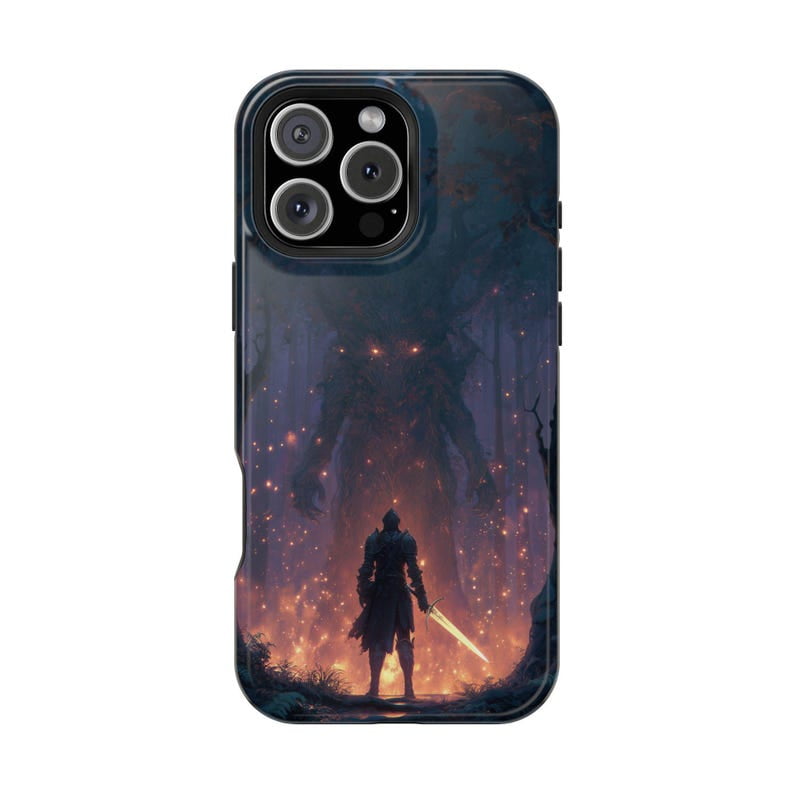Forest Tree Demon Medieval Knight Battle Scene Phone Case with iPhone ...