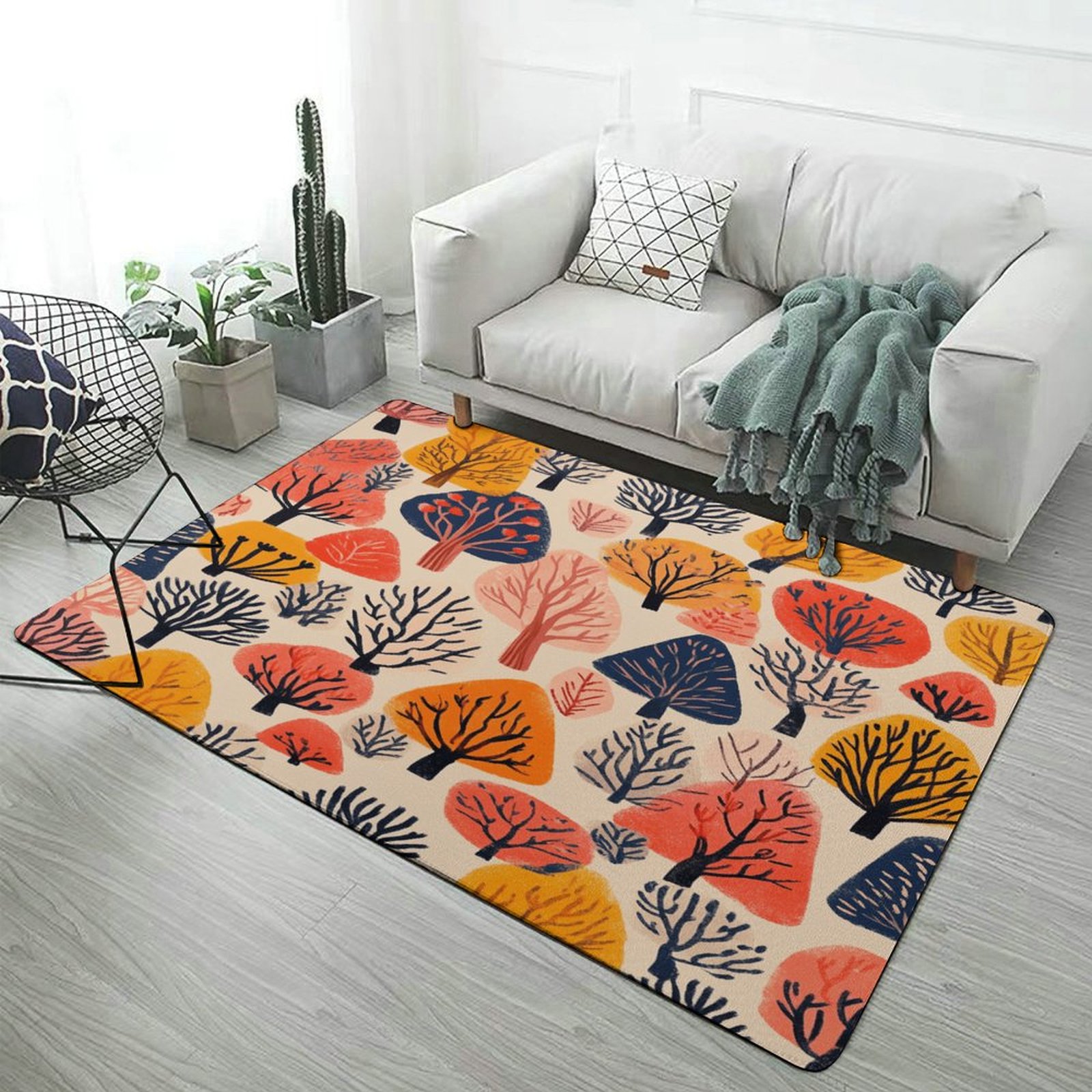 Forest Trees (17) Carpet for Home Decoration Rugs for Bedroom Kids Room ...