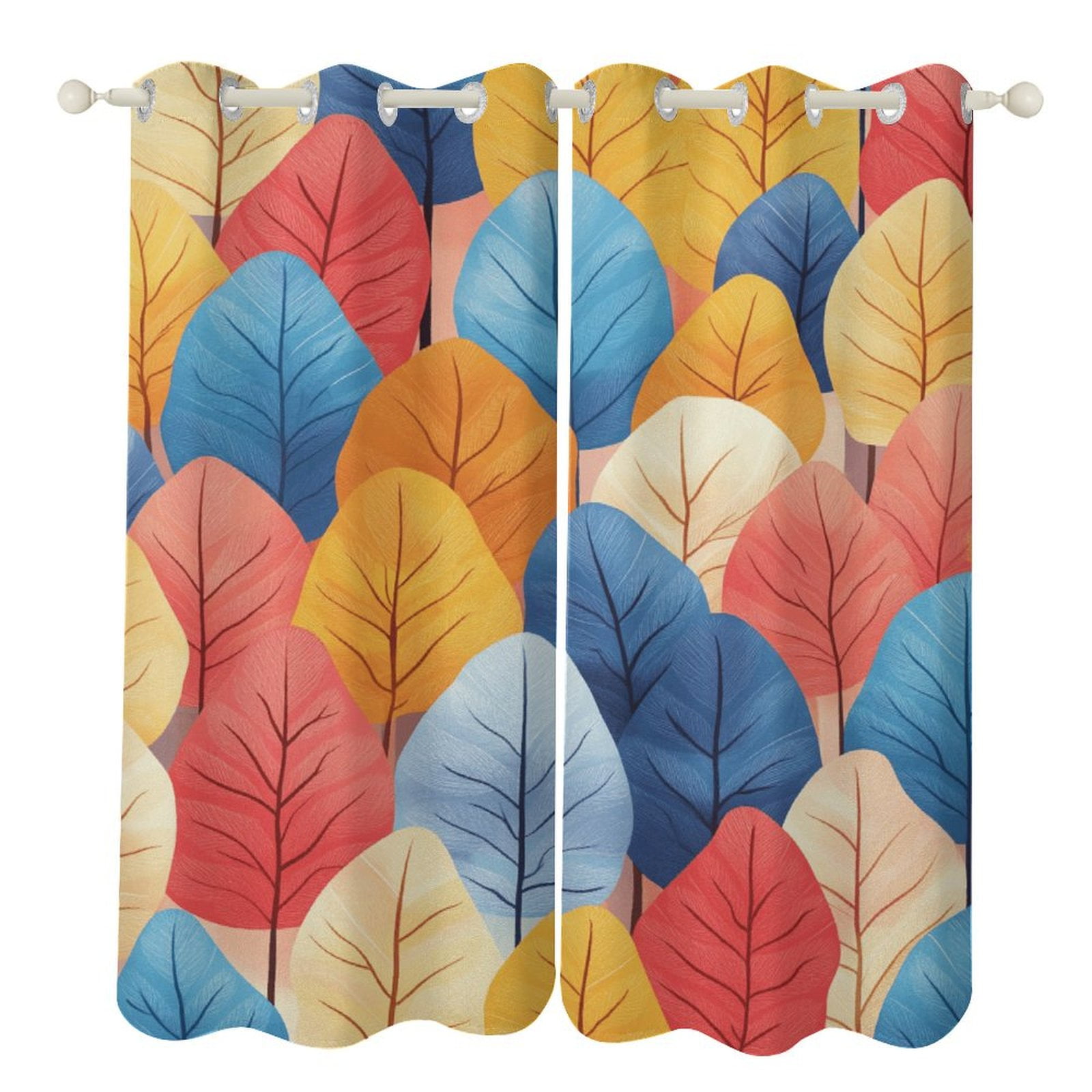 Forest Trees (27) Blackout Window Curtains for Bedroom Living Room ...