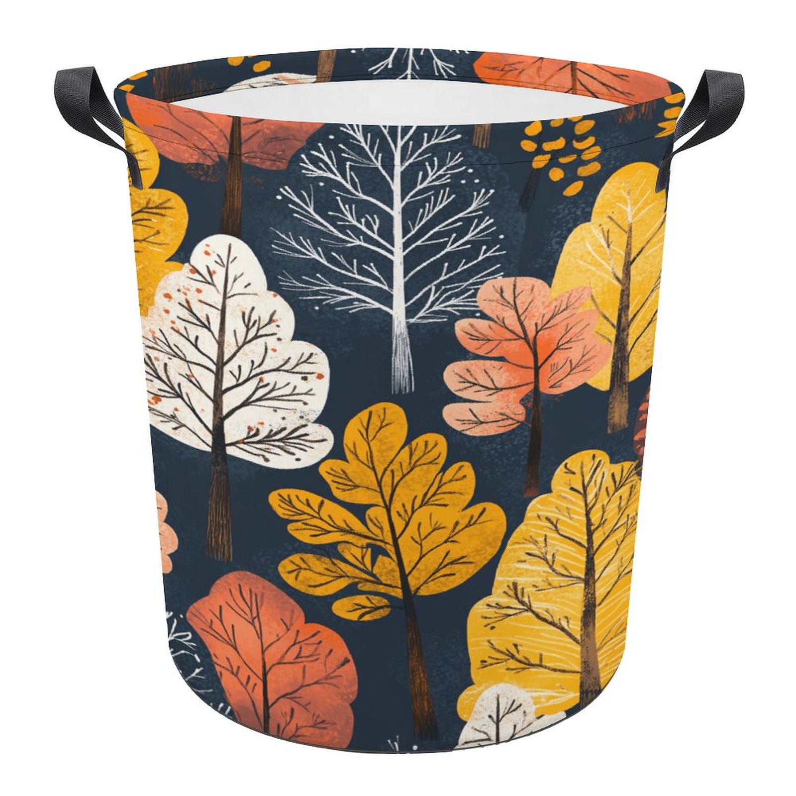 Forest Trees Laundry Basket Storage Basket Controller Clothes Organizer ...