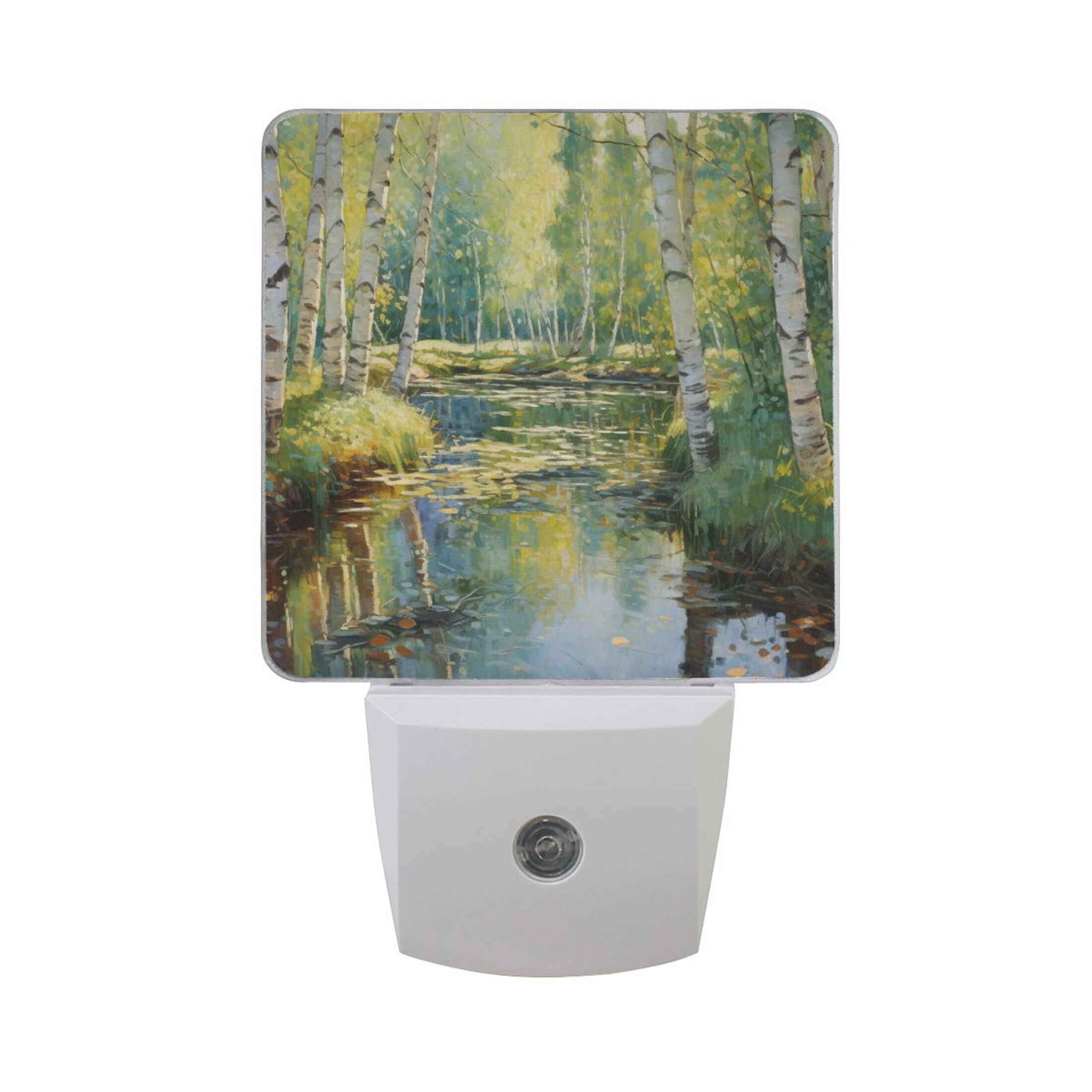 Forest Trees Night Light LED Dusk to Dawn Auto Sensor Night Lamp Plug ...