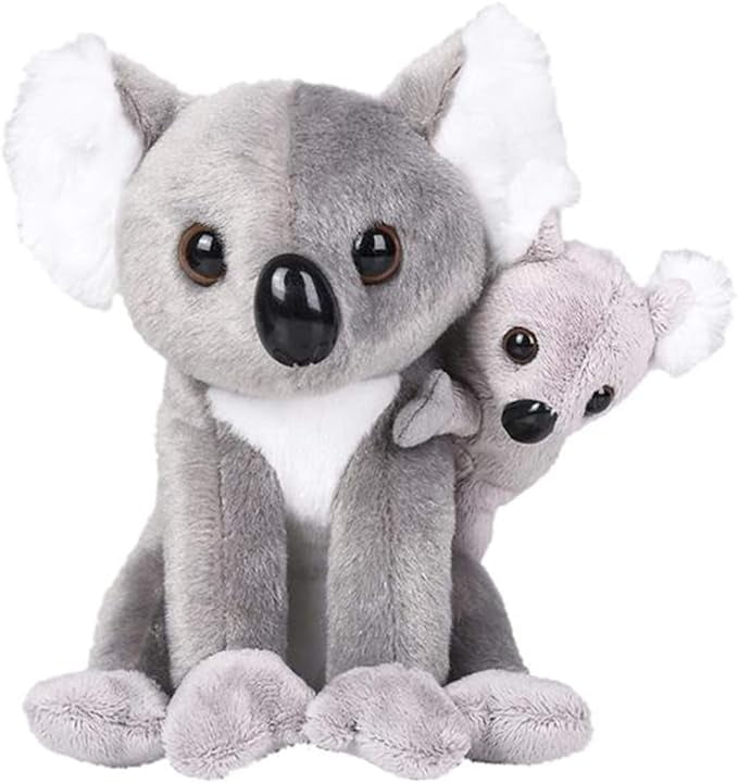 Forest & Twelfth Mom and Baby Mini Koala, Stuffed Animals for Boys and Girls, Jungle Baby Shower ...