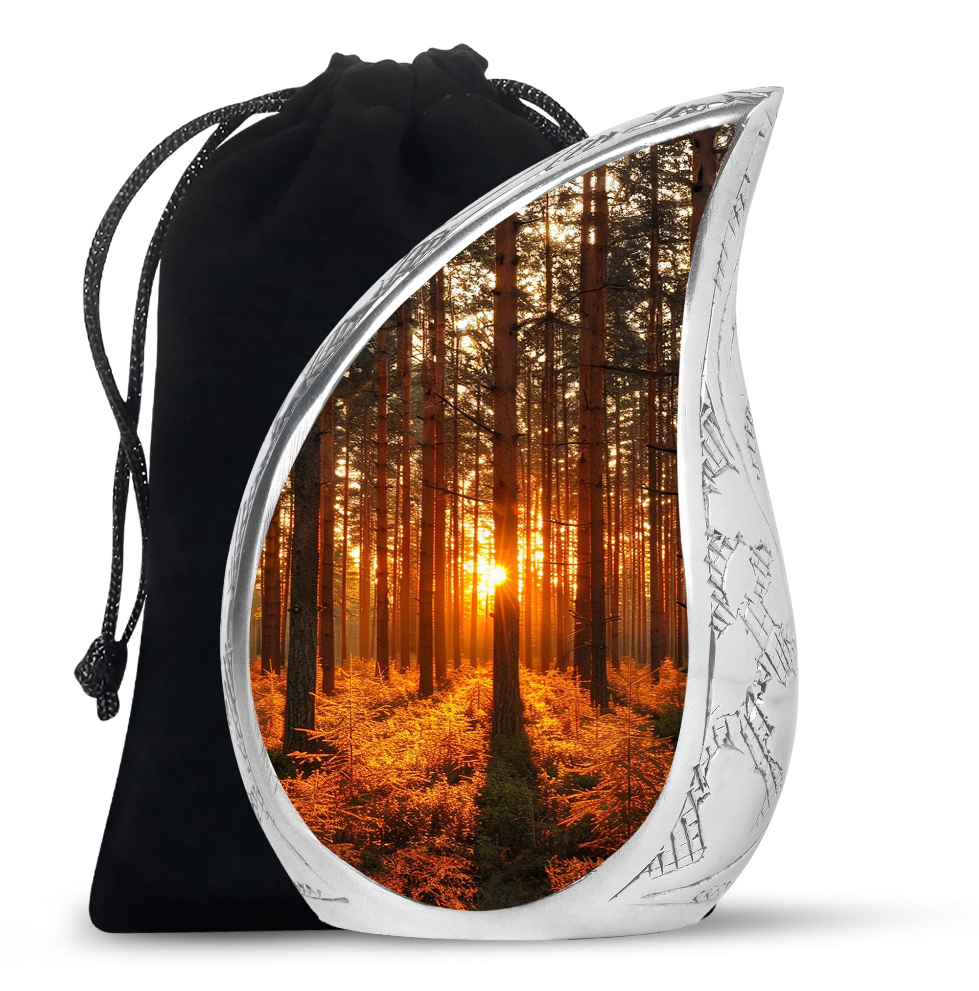 Forest Urn for Ashes Adult Female, Large Urn, Funeral Cremation Urns ...