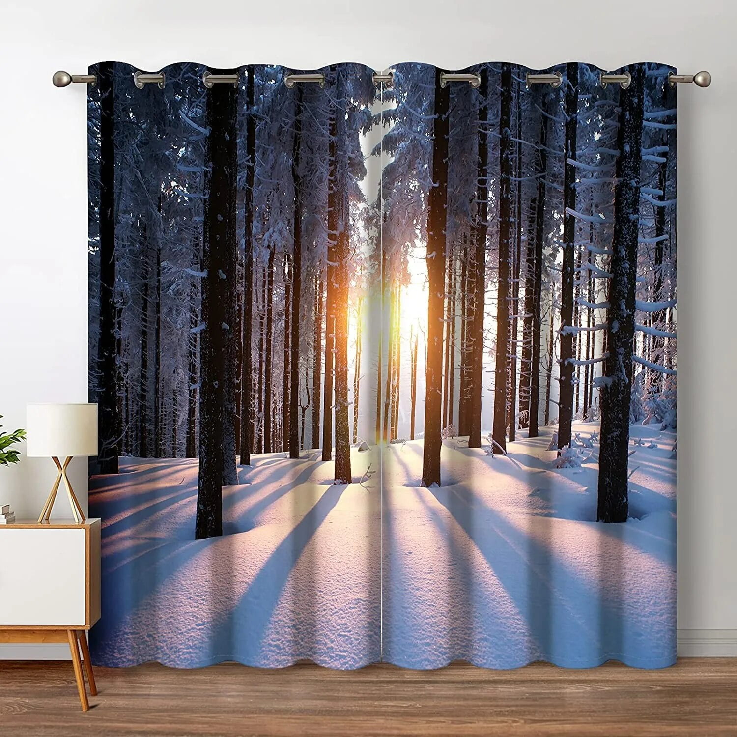 Forest Waterfall Tree Natural Scenery Landscape Sunset Maple Leaf 2 ...