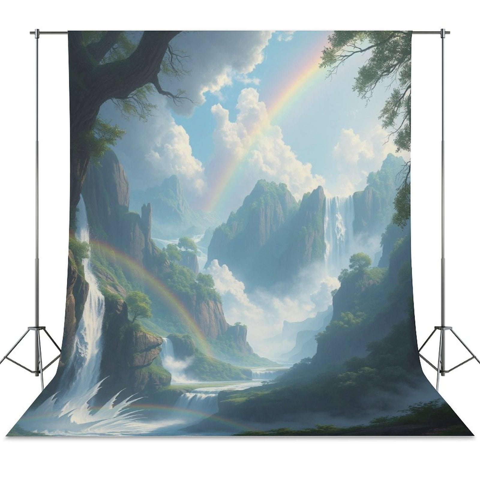 Forest Waterfalls Backdrop Baby Shower Newborn Portrait Girl Boy ...