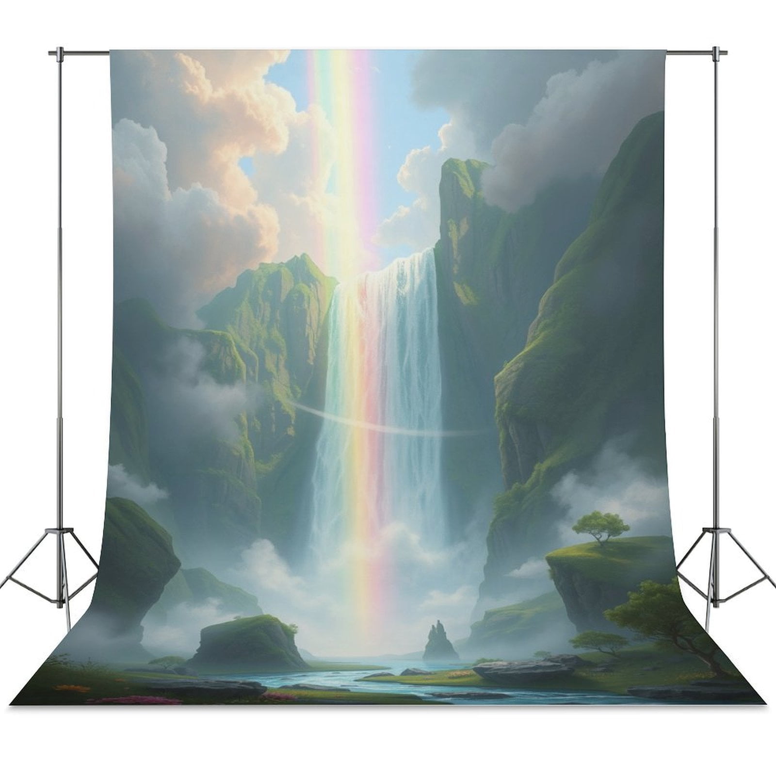 Forest Waterfalls Backdrop Baby Shower Newborn Portrait Girl Boy ...