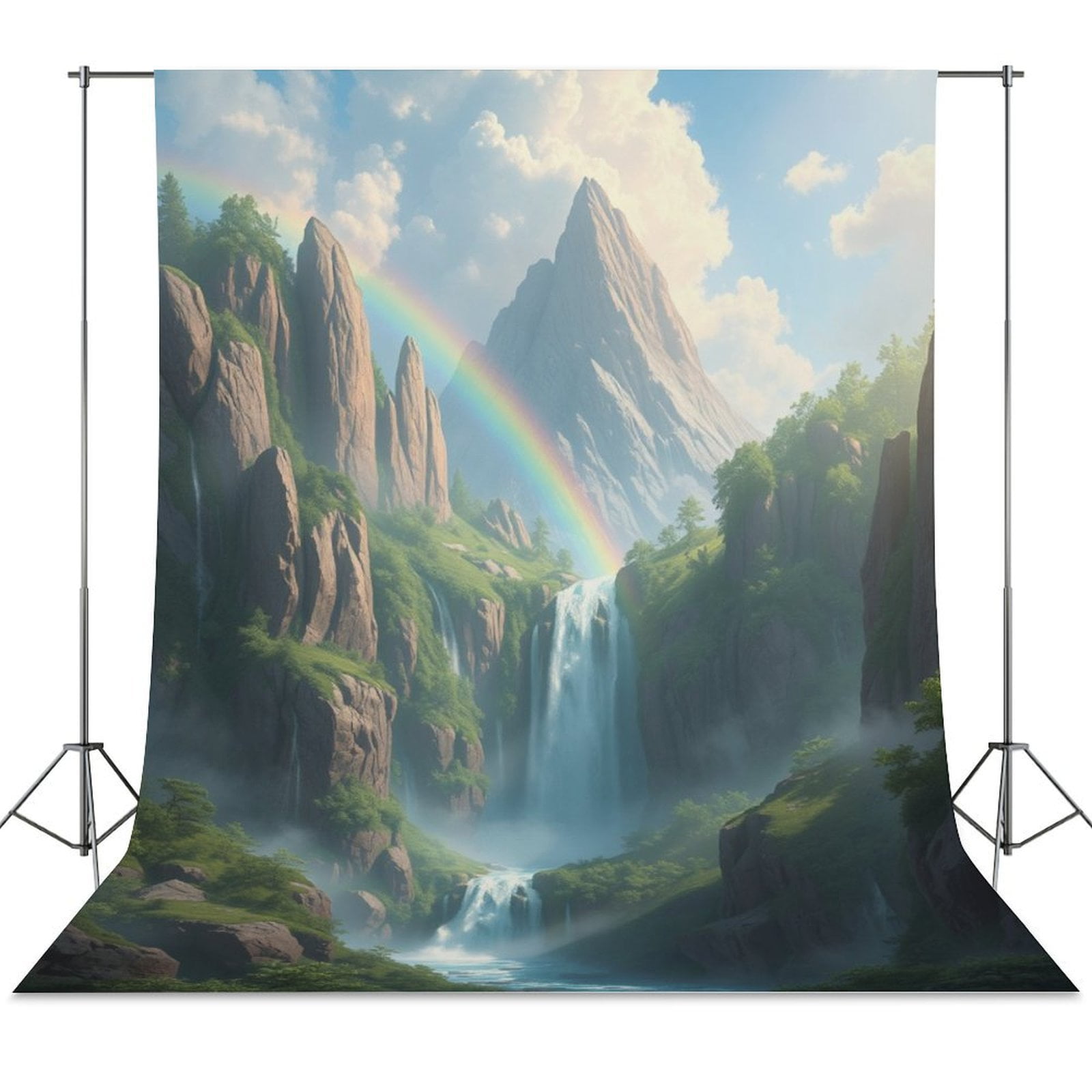 Forest Waterfalls Party Backdrop Birthday Decoration Backgrounds for ...