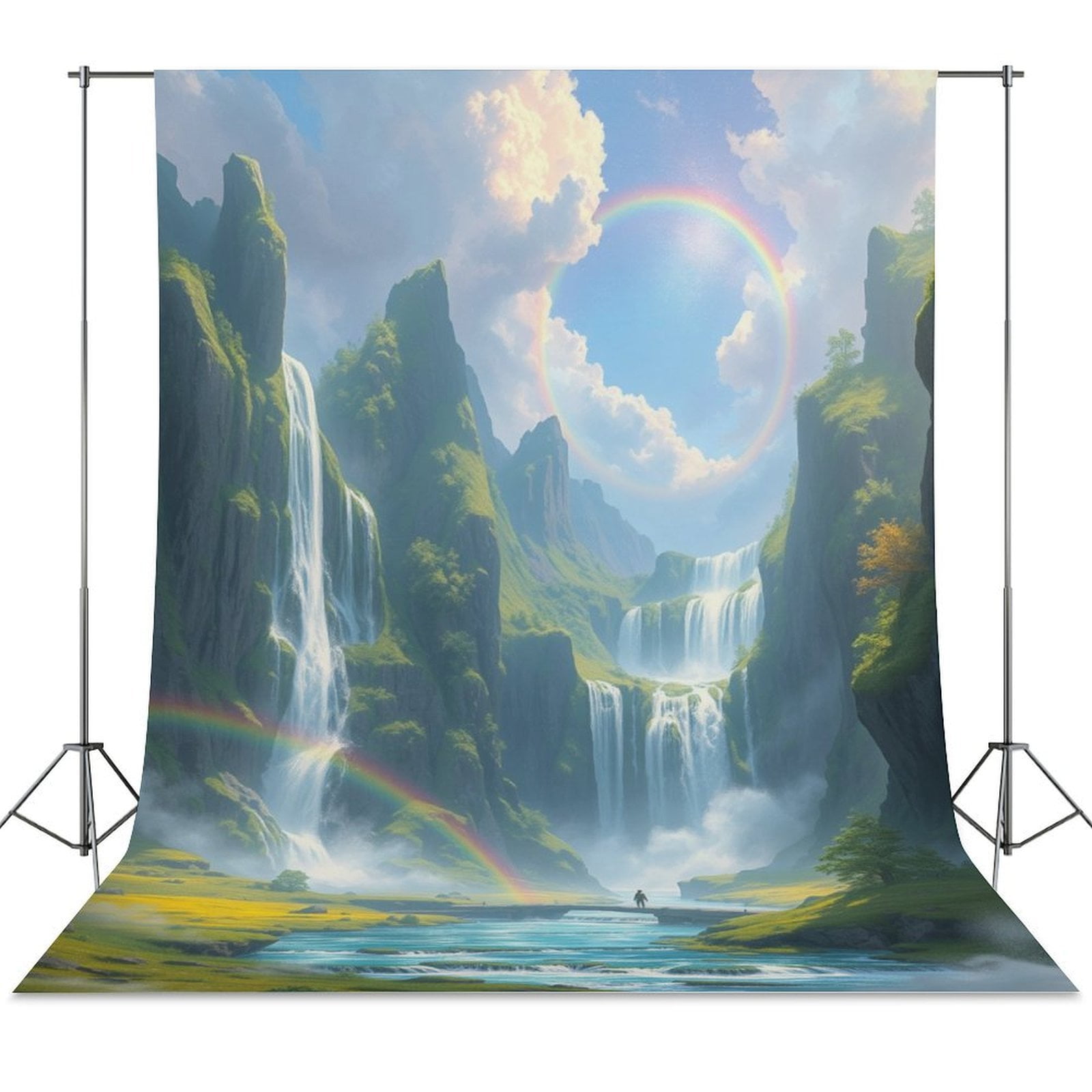 Forest Waterfalls Photography Backdrops Adult Photostudio Props Decors ...