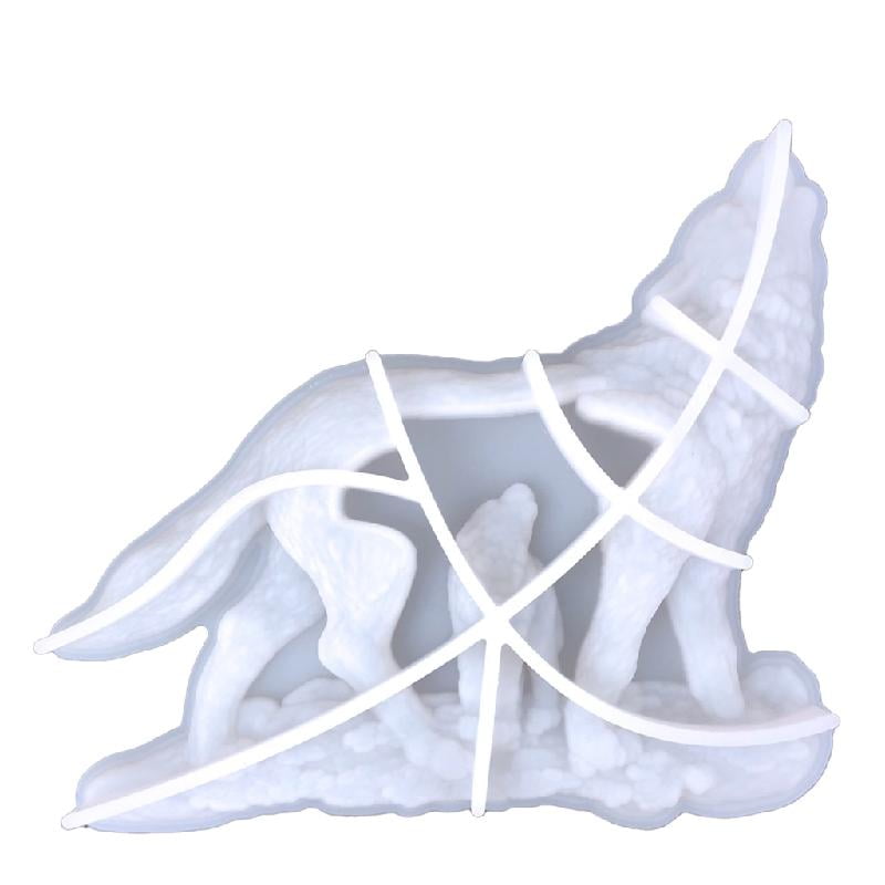 Forest Wolf Wall Art Silicone Molds Epoxy Animal Resin Molds for DIY ...