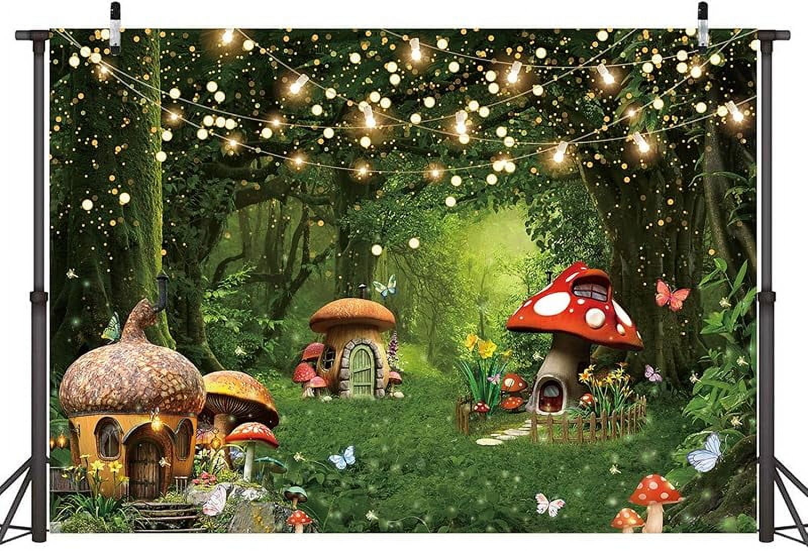 Forest Wonderland Themed Backdrop Tale Mushroom Garden Photography ...