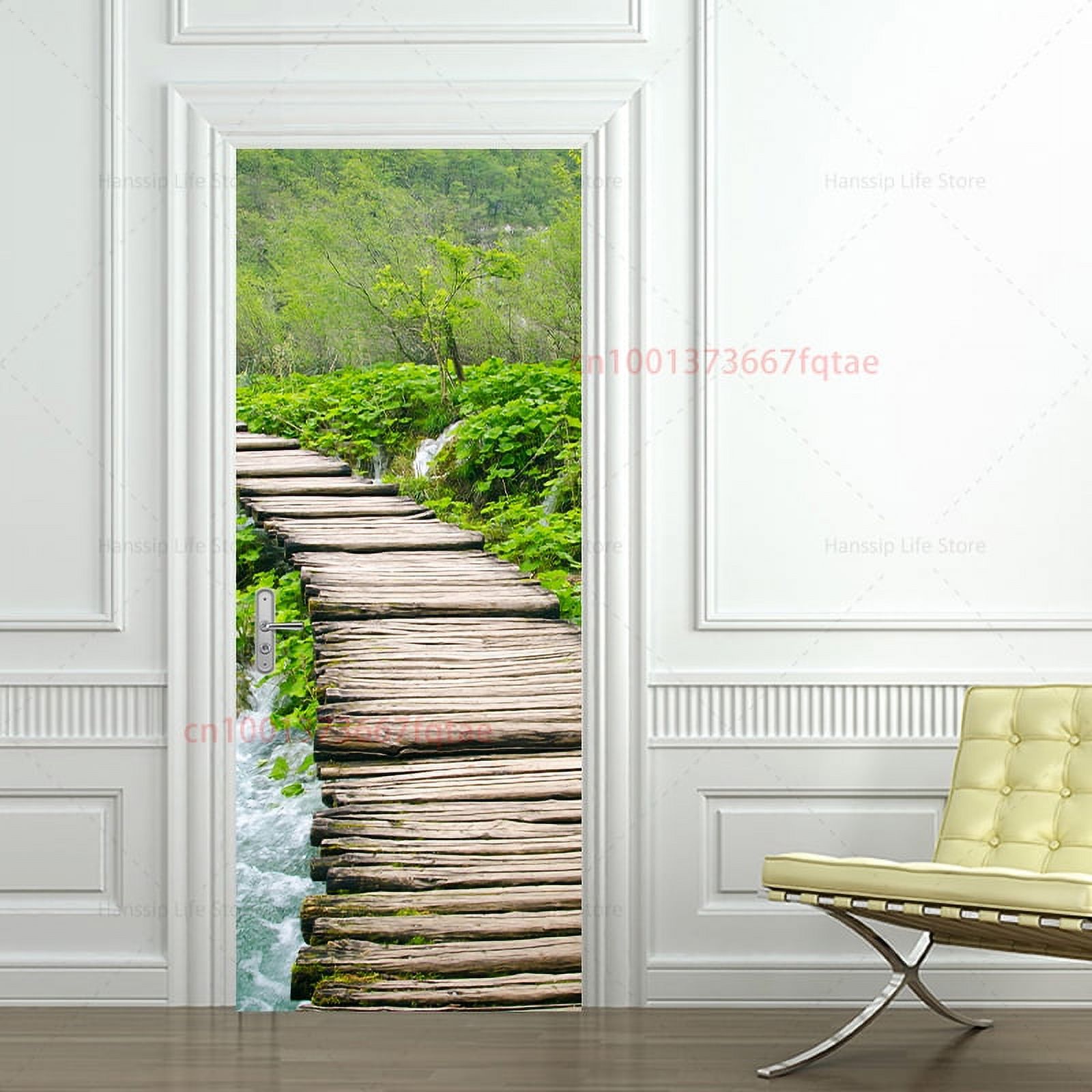 Forest Wood Bridge Door Design Wallpaper Natural Jungle Stairs Road ...