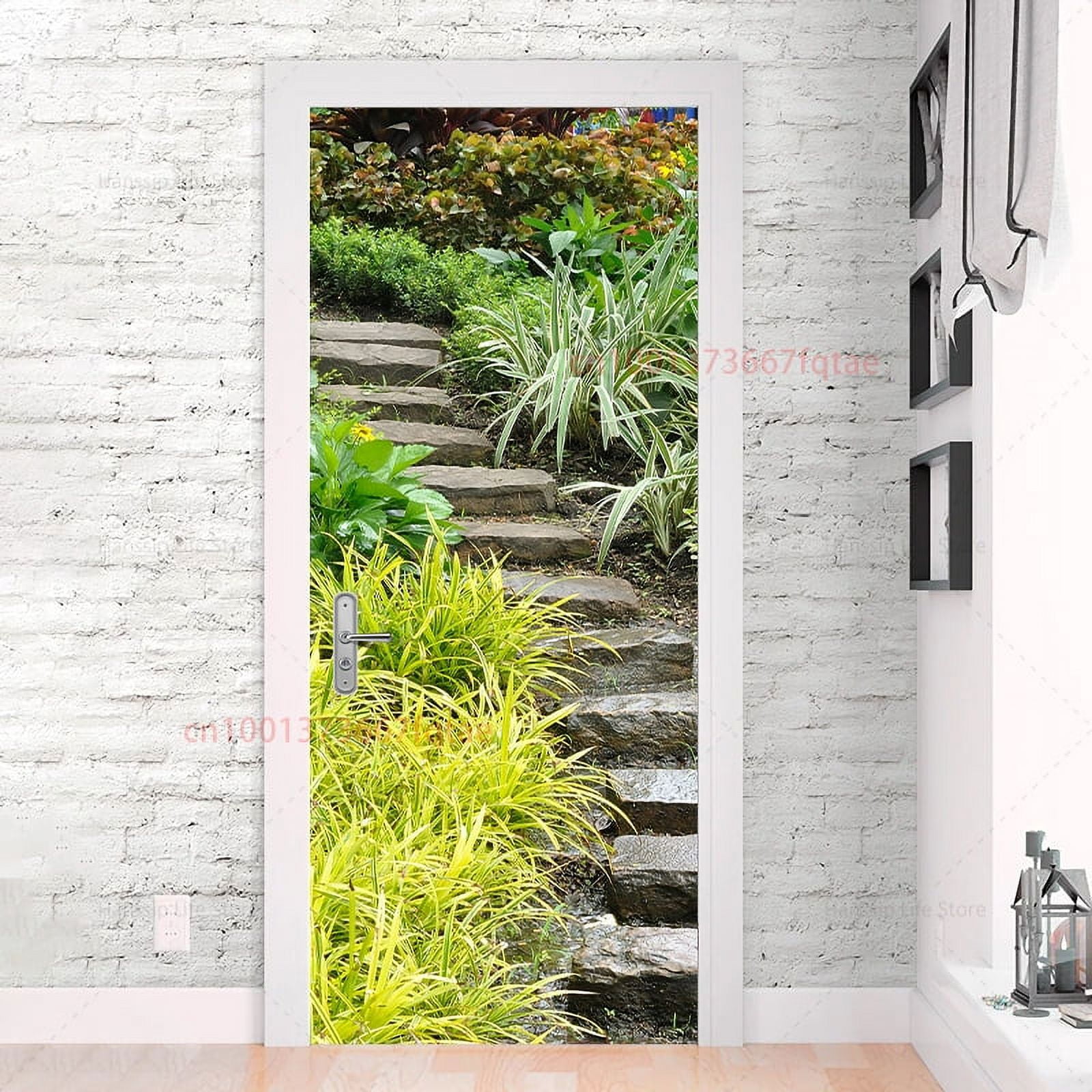 Forest Wood Bridge Door Design Wallpaper Natural Jungle Stairs Road ...