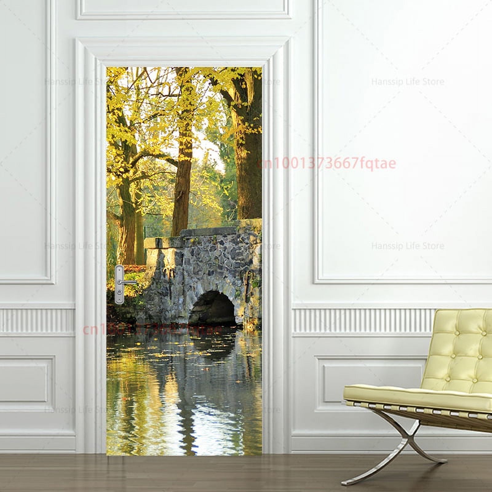 Forest Wood Bridge Door Design Wallpaper Natural Jungle Stairs Road ...