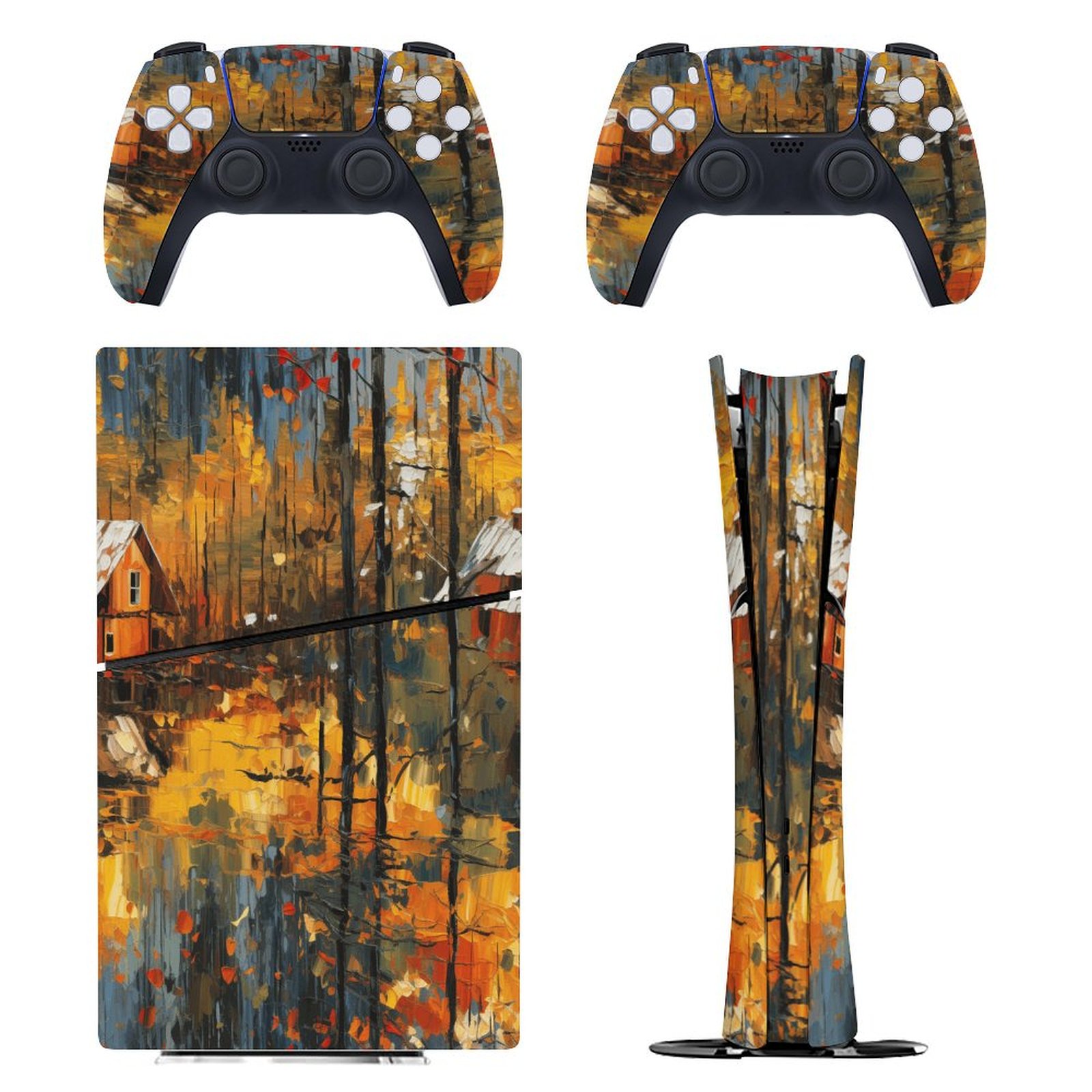 Forest, Wooden House, Autumn, Falling Leaves PS5/PS5 Slim Digital Disc ...