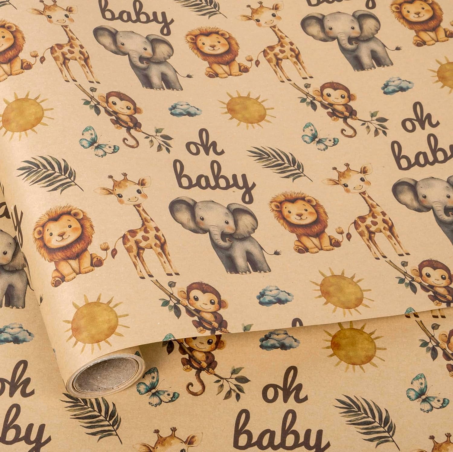 Forest Wrapping Paper 4 Watercolor Holiday Style Gift Wrap Paper Bulk ...