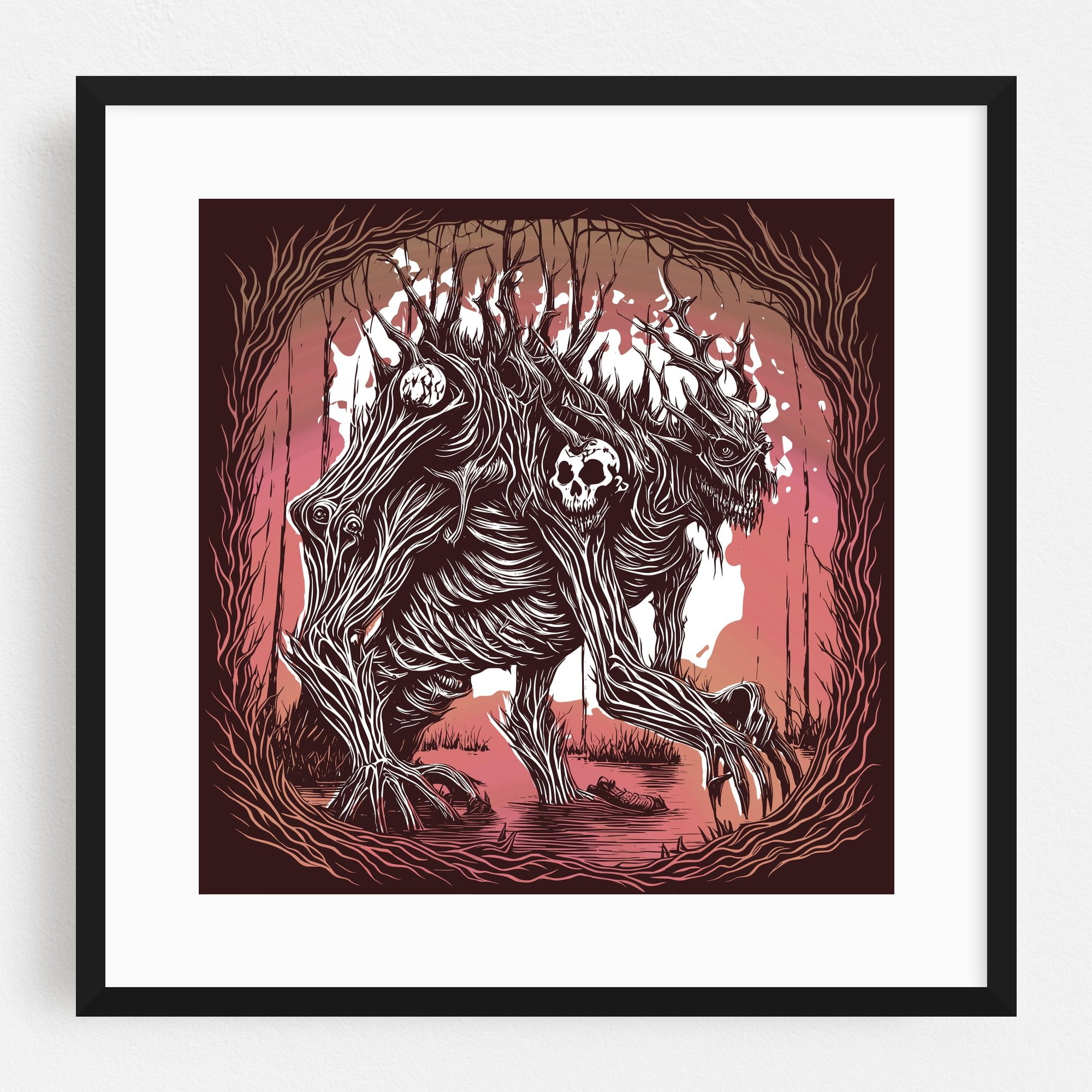 Forest and Swamp Monsters. Bog Beasts - Illustration Fantasy Surrealism ...