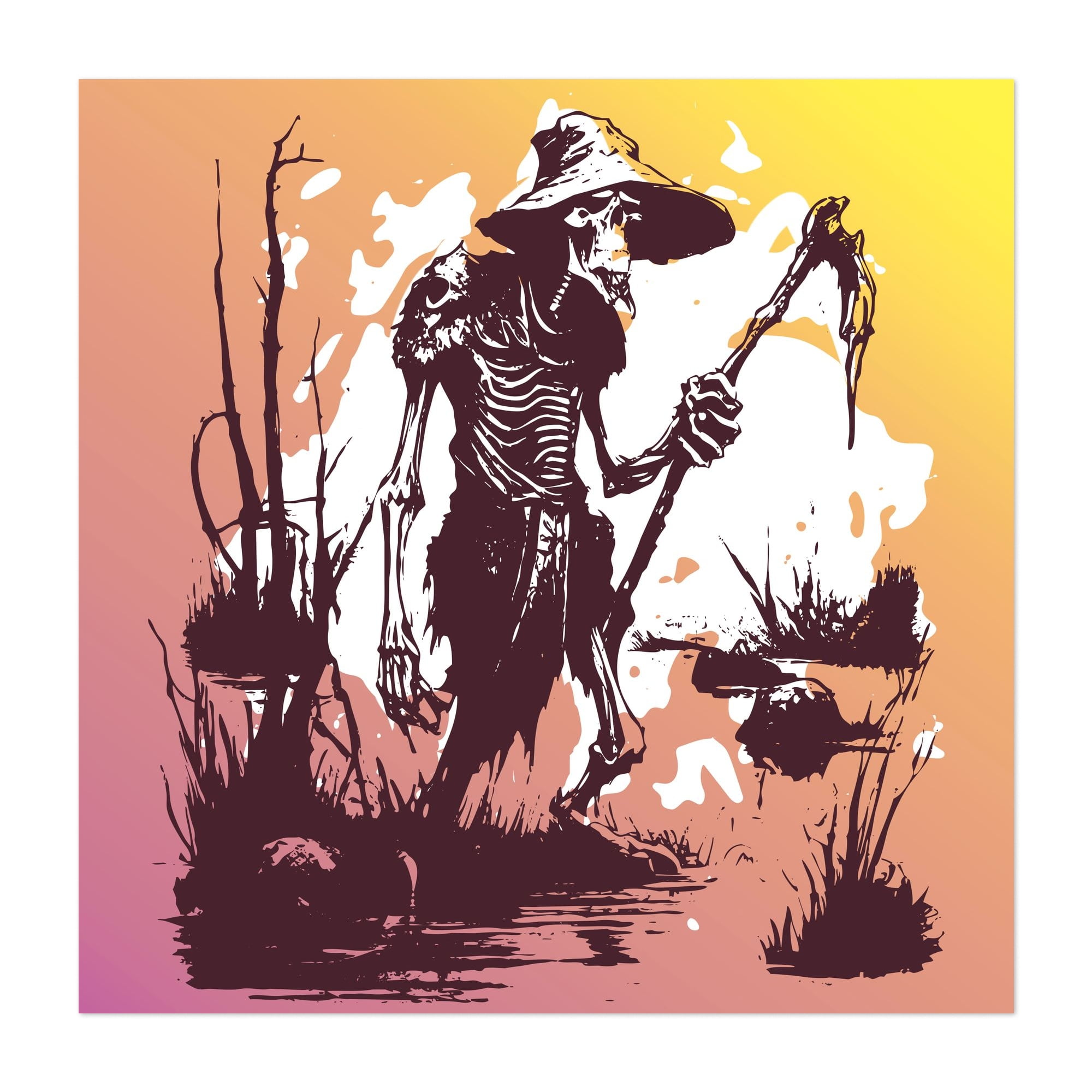 Forest and Swamp Monsters. Mossy Monsters - Illustration Skull ...