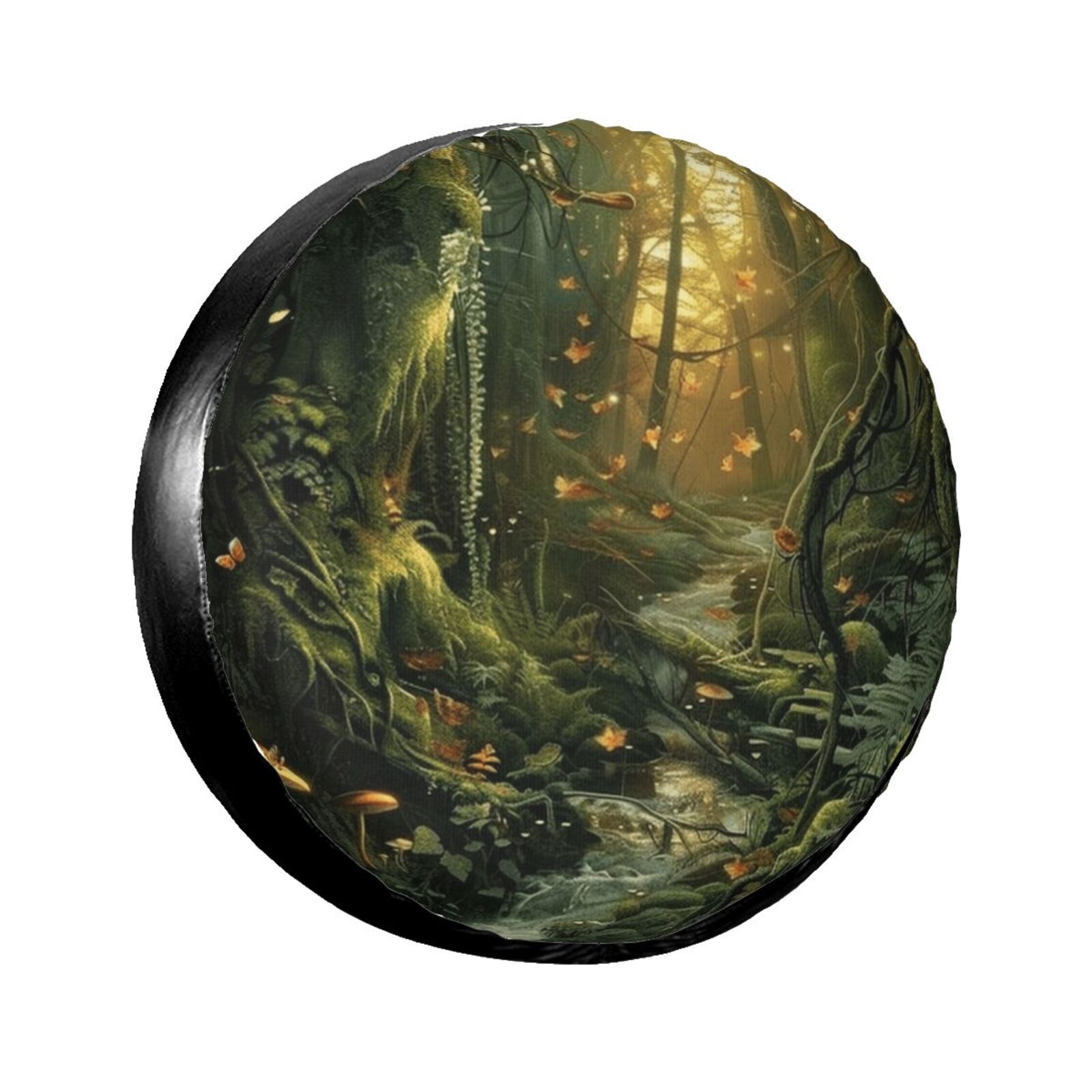 Forest path quiet Weatherproof tire protection cover spare tire cover, suitable for Jeeps ...