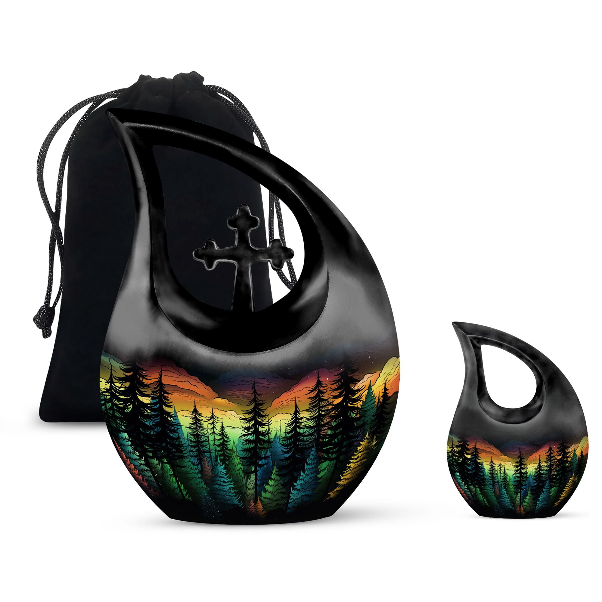 The Forest's Hues Urn - Ashes Memorial Urns For Adult - Urns For Human ...