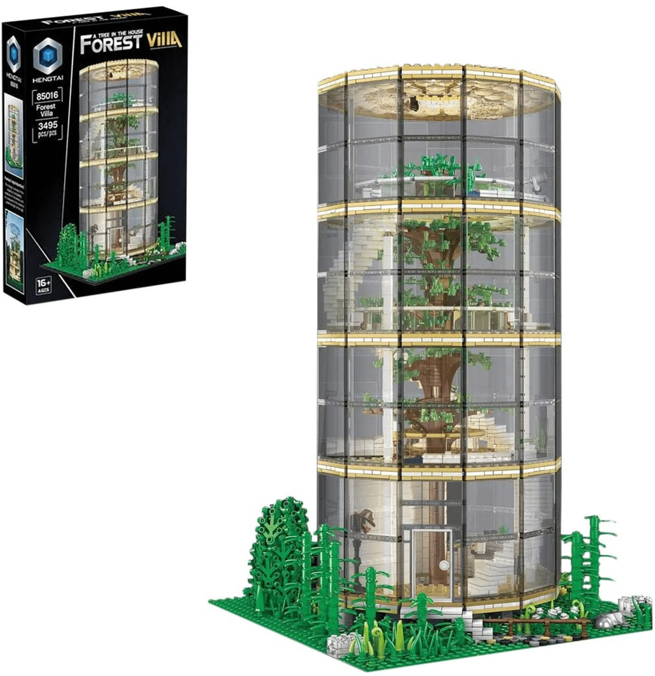 Hengtai Forest Villa Transparent Tree House Replica Glass Lighted Bldg ...