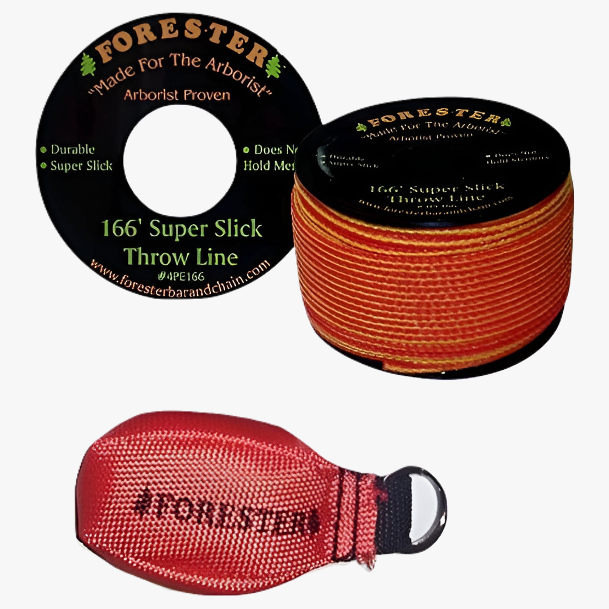 Forester Arborist 3/16 in x 166 ft Orange 100% Polyester Slick Throw ...
