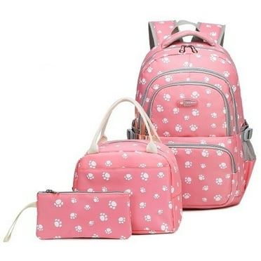 "Girls' 3-in-1 Backpack Set: 17""L Backpack, Matching Lunch Bag ...
