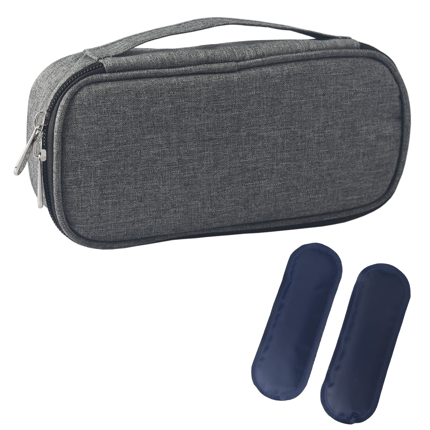 "forestfish Insulin Cooling Bag, Gray, Small Insulated Pouch for ...