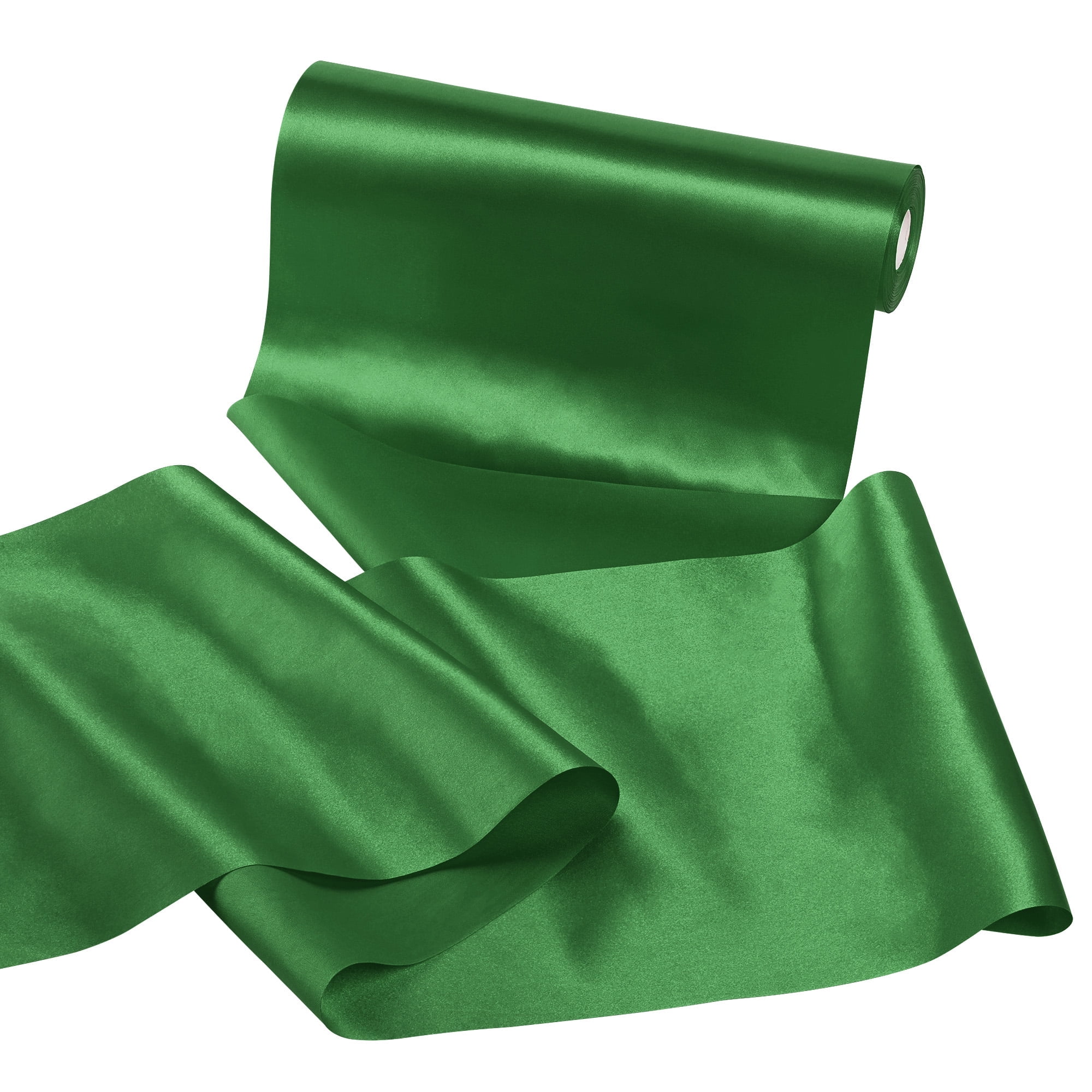 THEGLY Forest Green Satin Ribbon 12 Inch 25 Yards Fabric Large Silk ...
