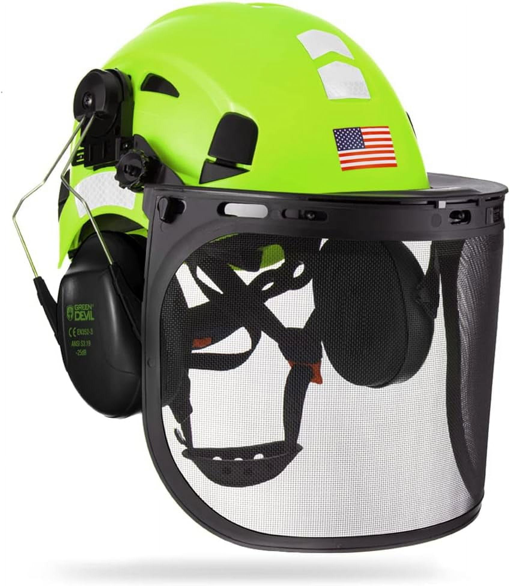Forestry Safety Helmet Chainsaw Helmet with Mesh Face Shield and Ear ...