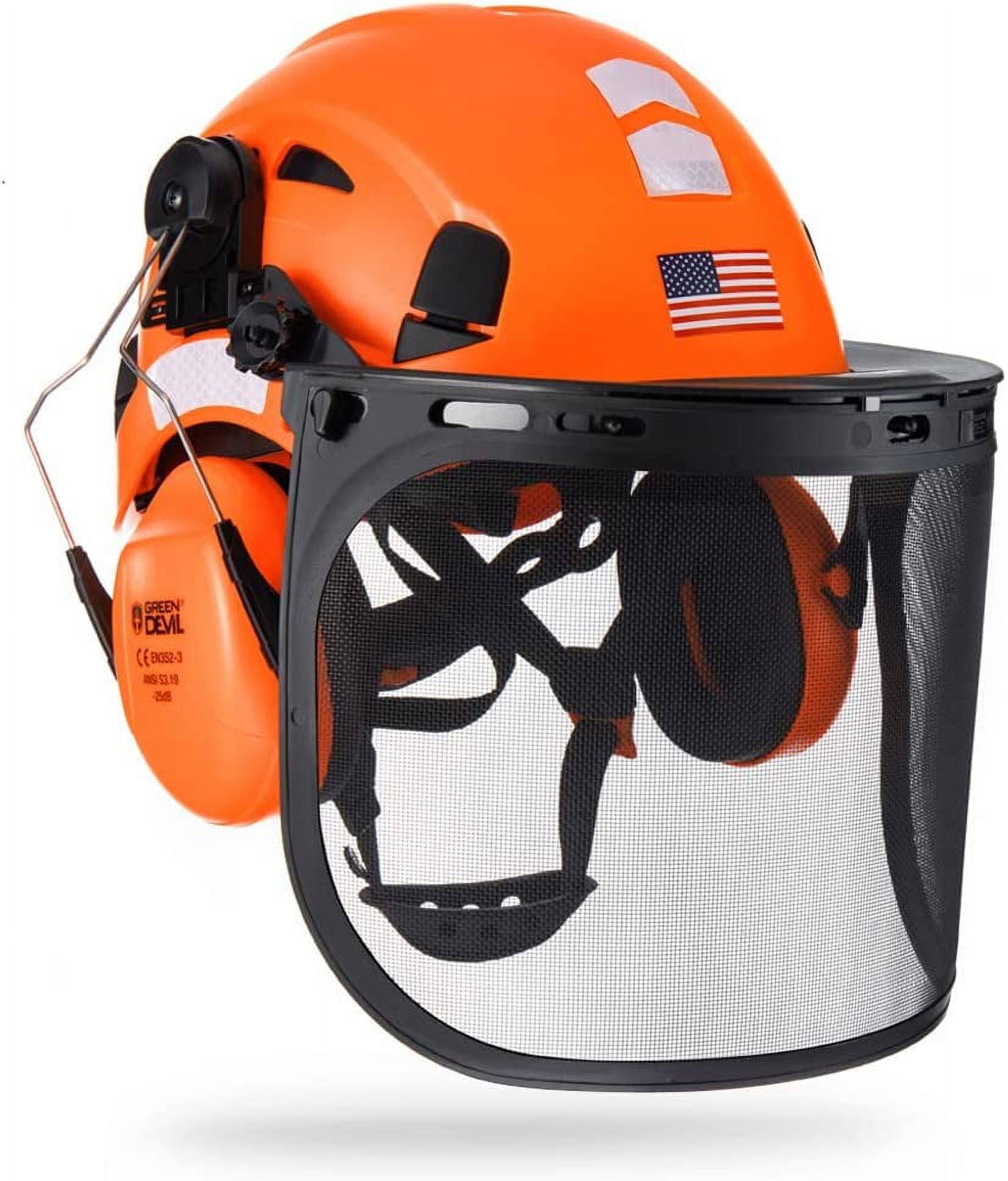 Forestry Safety Helmet Chainsaw Helmet with Mesh Face Shield and Ear ...