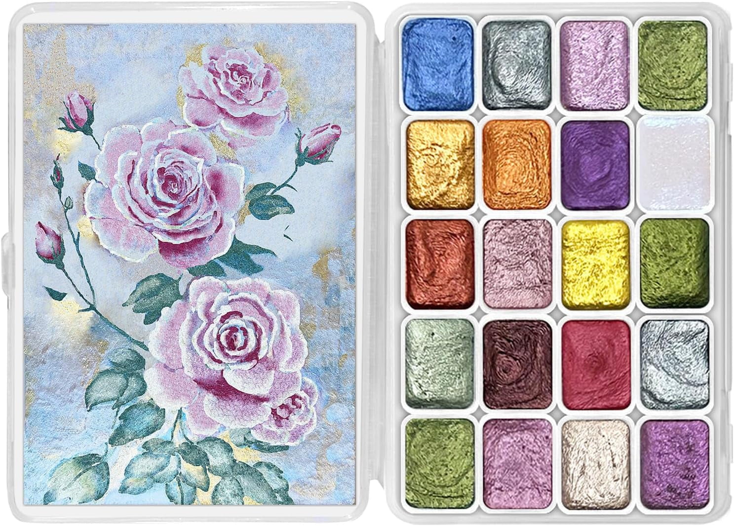 Forestry Shifting Watercolor Painting Set, 20 Color Shifting Watercolor ...