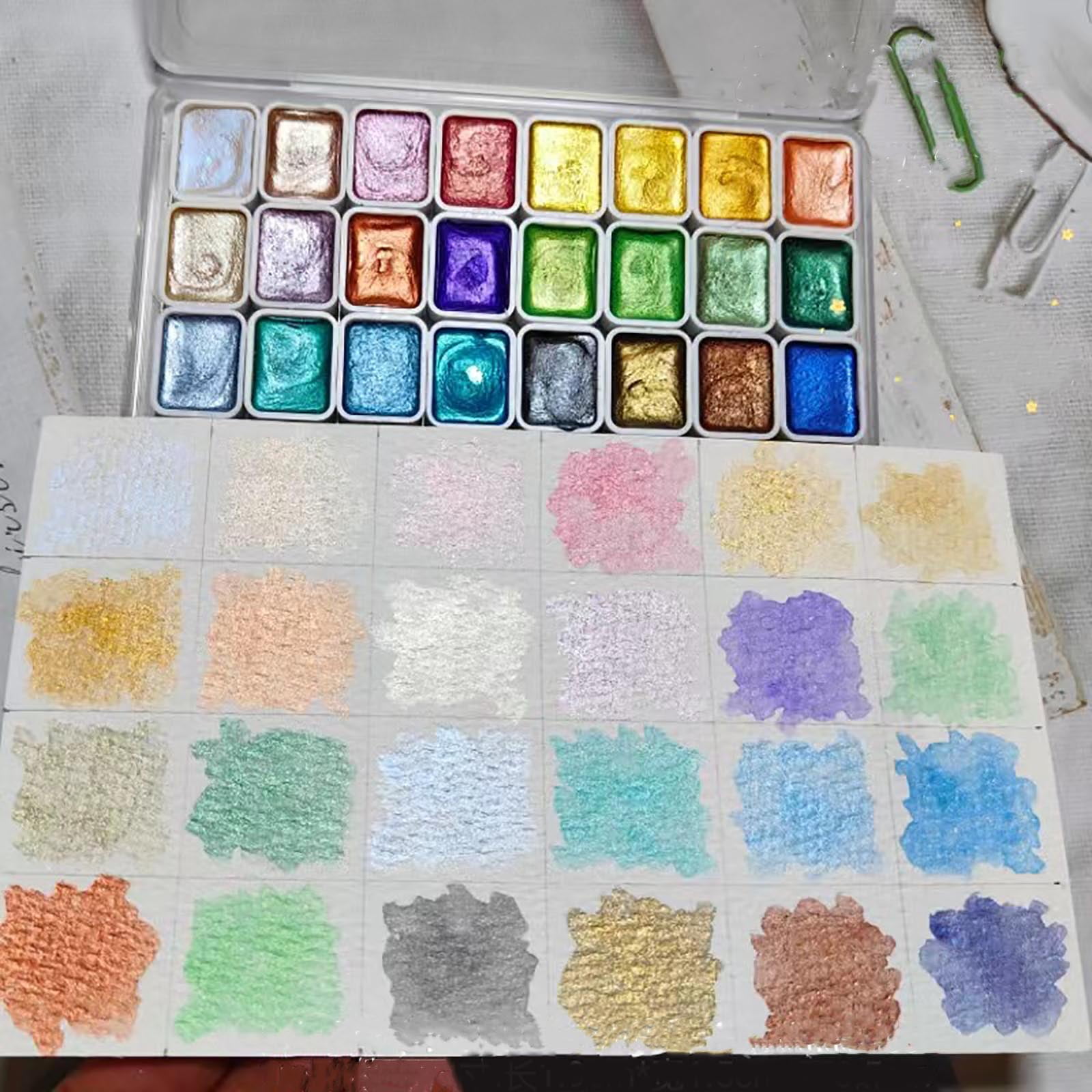 Forestry-Shifting Watercolor Painting Set, 24 Colors Painting Kit Model ...