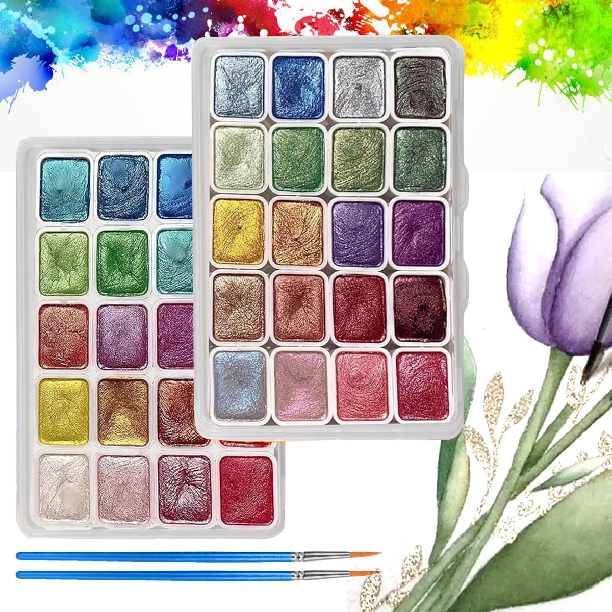 Forestry Shifting Watercolor Painting Set,Forestry - Color Shifting ...