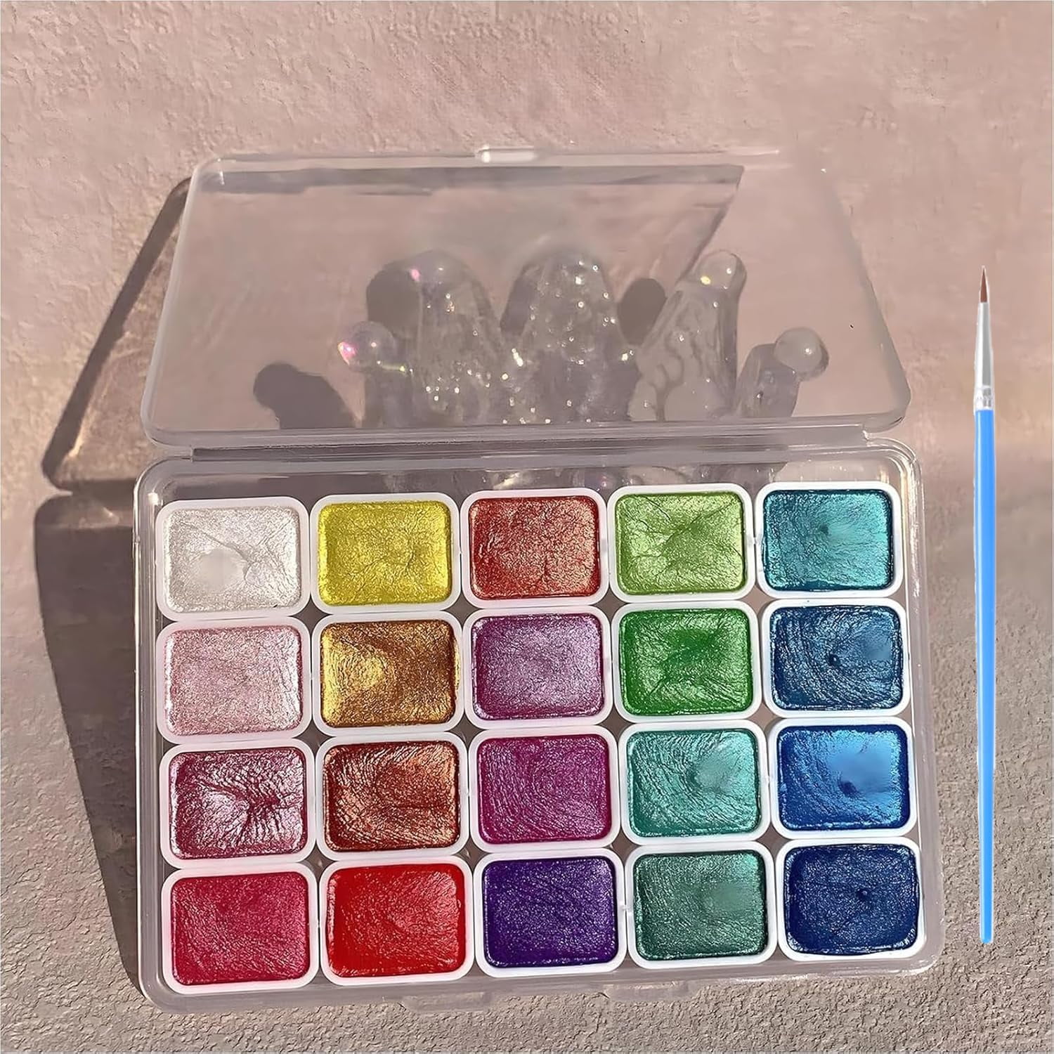 Forestry Shifting Watercolor Painting Set, Shimmer Metallic Watercolor ...