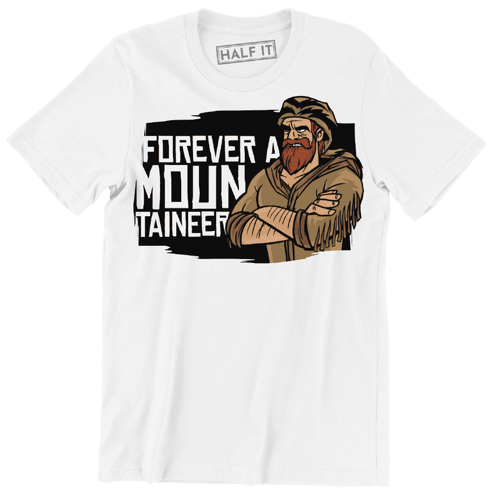 Forever A Mountaineer Funny Slogan Quote Saying Men' s T-Shirt ...