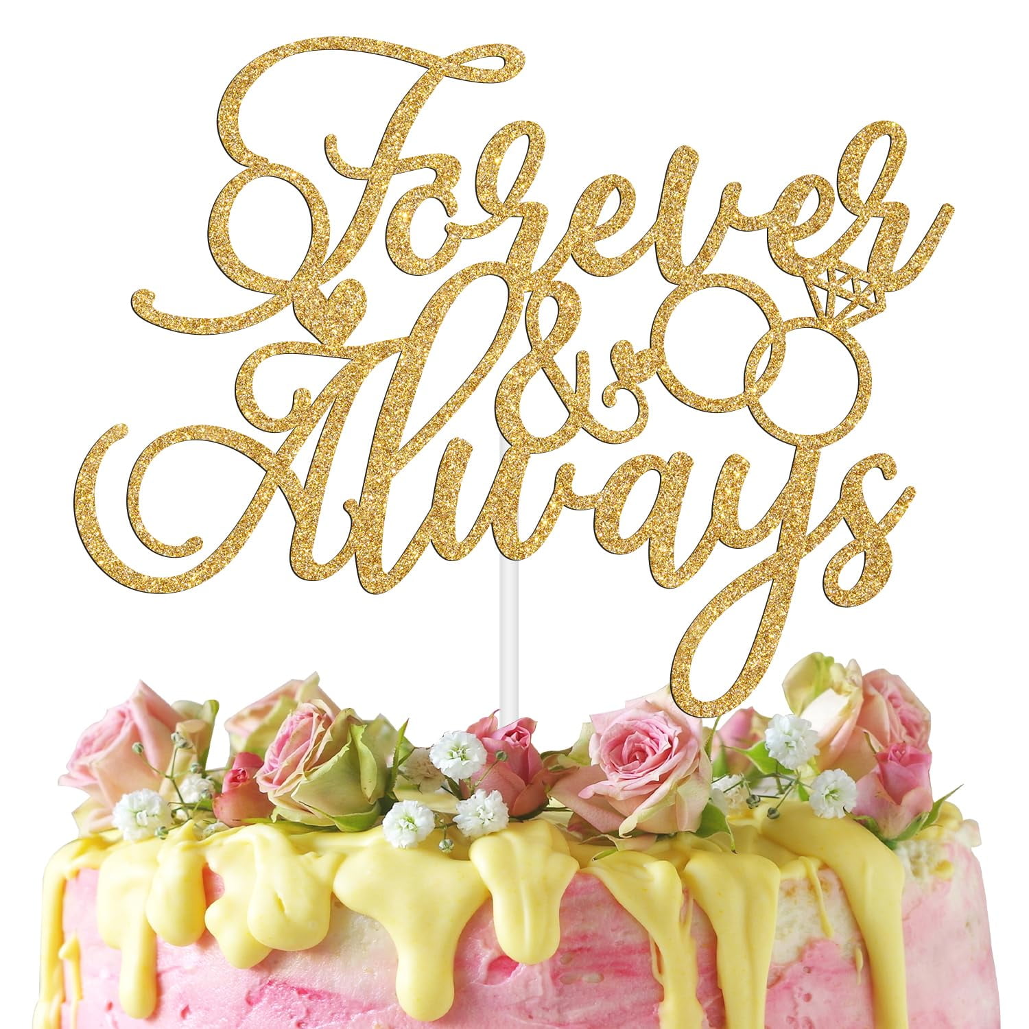 Forever & Always Cake Topper, Bridal Shower MDH1Cake Decorations ...