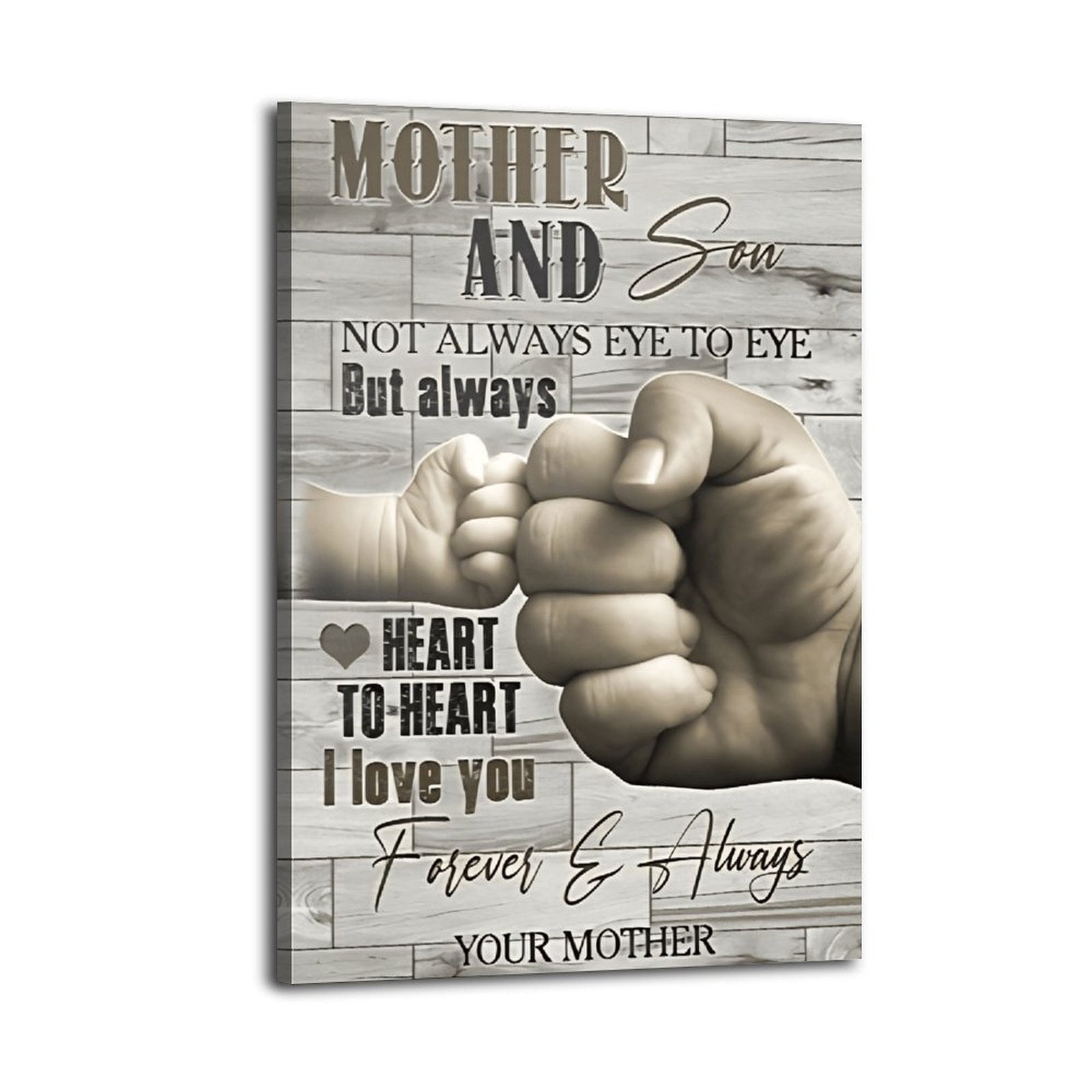 Forever & Always - Mom And Son Love Poster Great Wall Art for Home ...