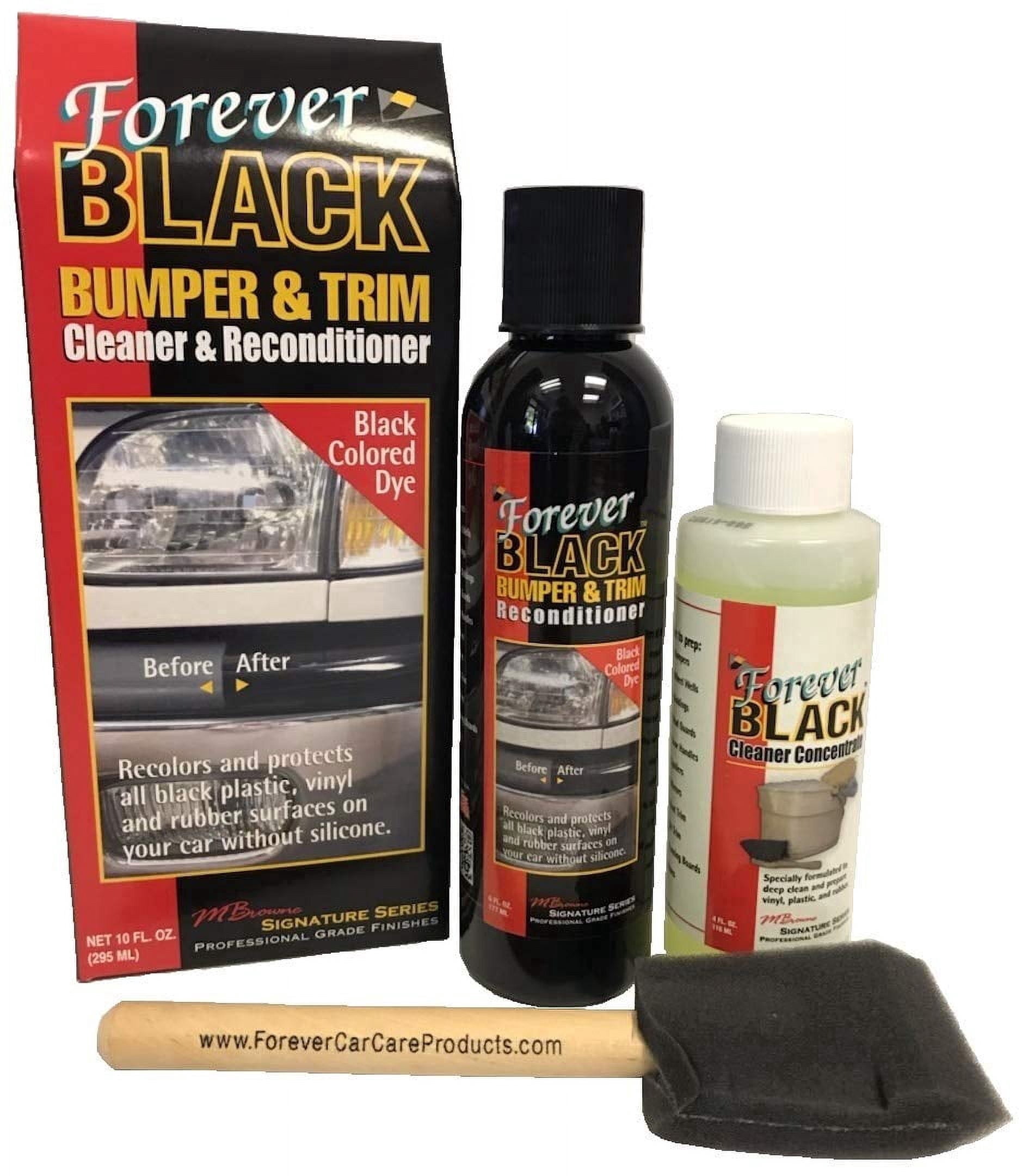 Forever Black Bumper & MMF7 Trim Kit (NEW Improved Formula & Larger ...
