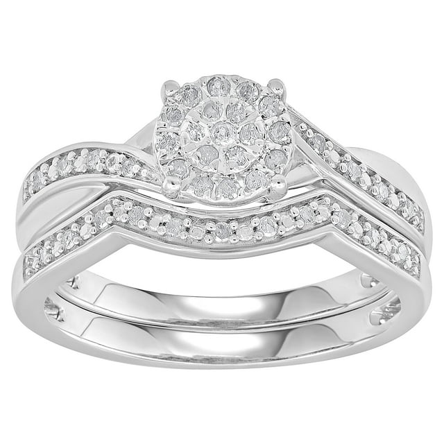 Forever Bride 1/2 Carat Diamond Miracle Plated Sterling Silver White ...