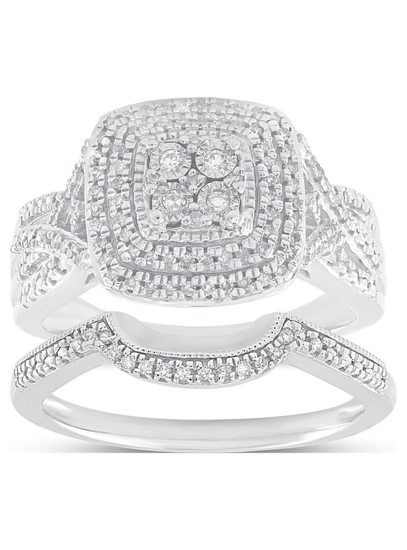Forever Bride Wedding Ring Sets in The Wedding Shop - Walmart.com